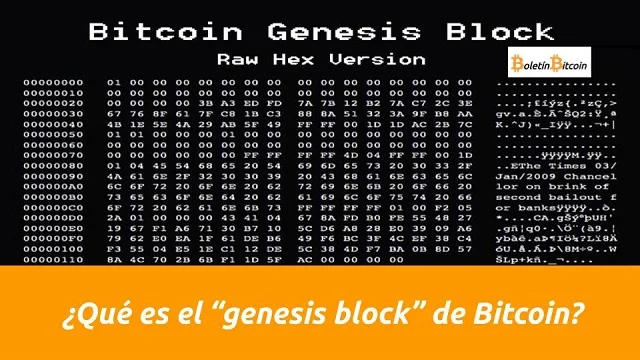 ¿Qué Es El Genesis Block De Bitcoin? » Boletín Bitcoin